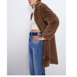 Zara | Jackets & Coats | Nwt Zara Mink Faux Fur Coat | Poshmark